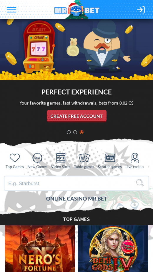 Mr Bet app - Descarga para Android y iPhone 03/2021